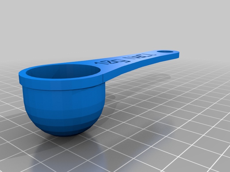 Fichier 3D gratuit 10g de sel -- Cuillère/écope à mesurer・Objet imprimable en 3D à télécharger・Cults