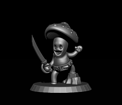 Free 3D file Swashbuckler Mushling (28/32mm scale) 👹・3D printable ...