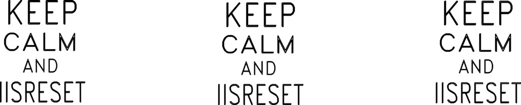 Free 3D file Keep Calm and IISRESET・3D printing idea to download・Cults