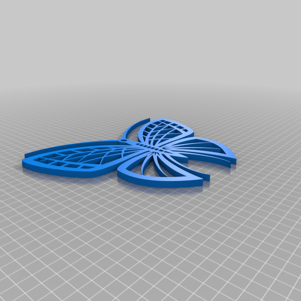 Free 3D file Butterfly 2D Art・3D printing design to download・Cults