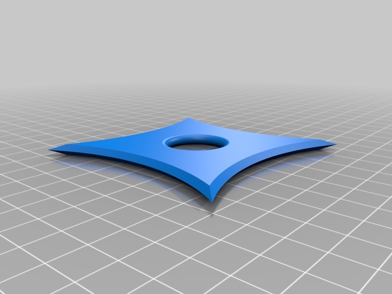 Free STL file Ninja Moon Throwing Star 🥷・Design to download and 3D ...
