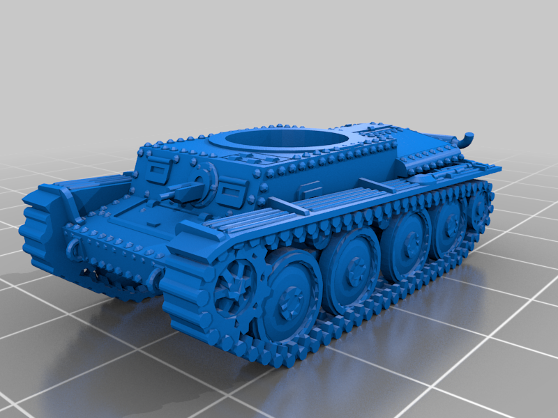Archivo 3D gratuito Panzerkampfwagen 38t 1:100 15mm・Objeto para descargar e imprimir en 3D・Cults