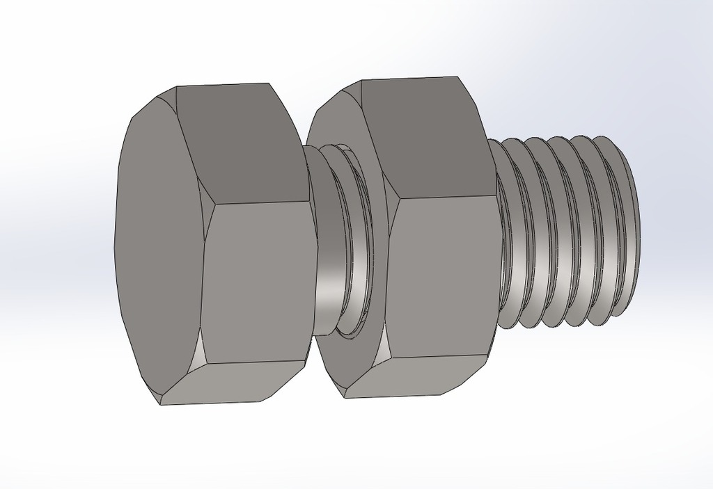 Free 3D file M16x30mm Nut and Bolt・Object to download and to 3D print・Cults