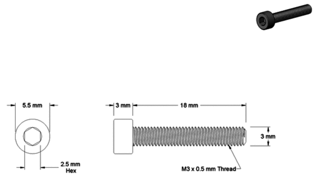 Free 3D file Creo Socket Head Cap Screw Metric Library・Design to ...