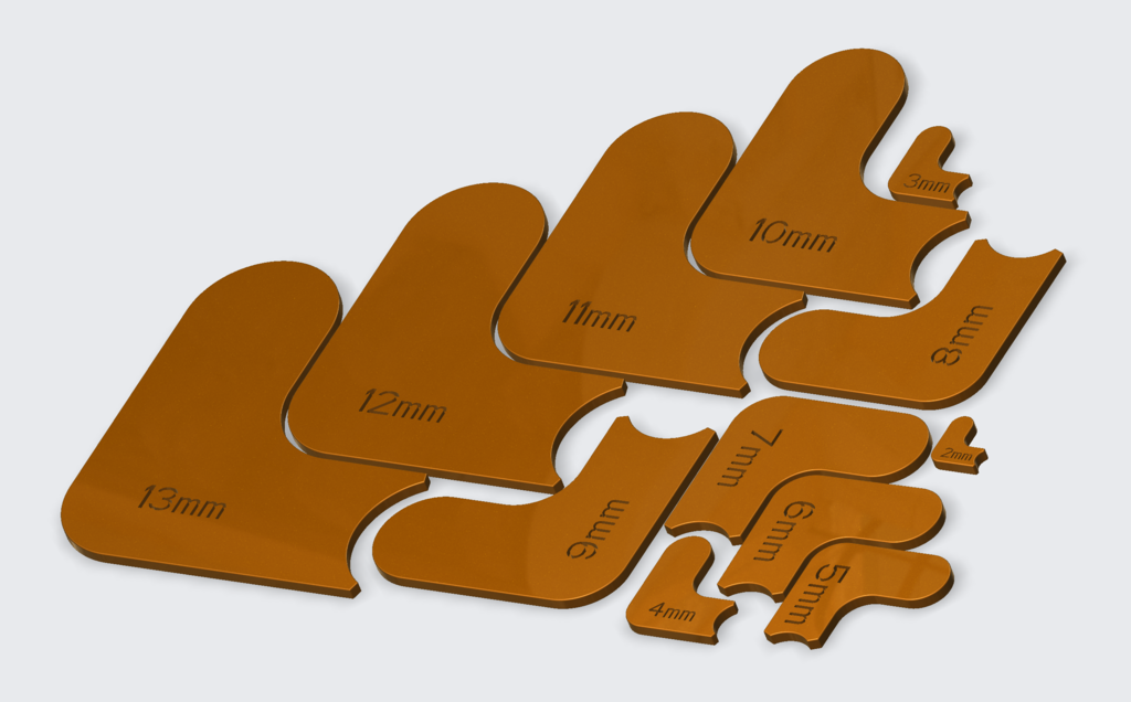 Free 3D file Radius Gages 🧑‍🔧・Model to download and 3D print・Cults