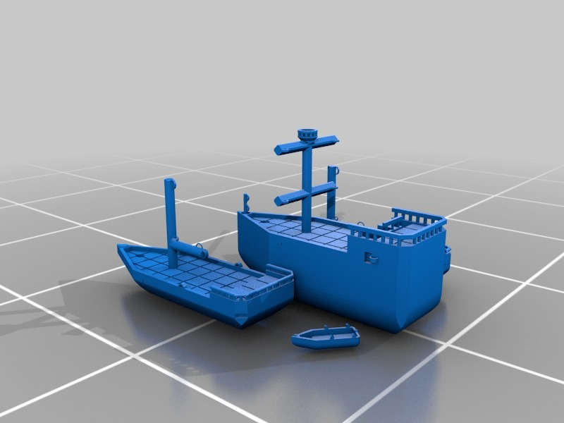 Free 3D file Modular 28mm Scale Ships ~ Prison & Patrol ⛵・3D printing ...