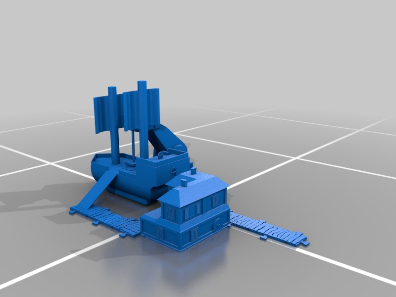 Free 3D file 1cm scale docks 🛥️・3D printing model to download・Cults