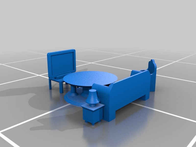 Free 3D file Mini Furniture (living room) 🏠・Object to download and to ...
