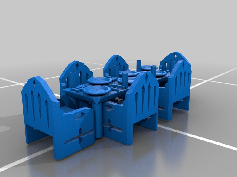 Free 3D file Mini Furniture (dining room)・3D print design to download・Cults