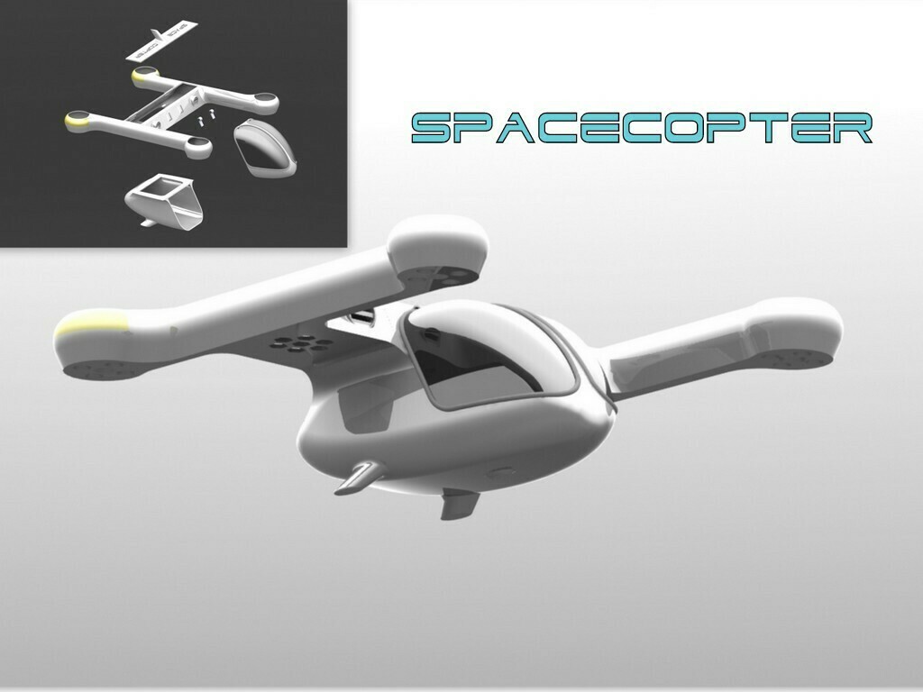 Free 3D file Spacecopter・3D printable model to download・Cults