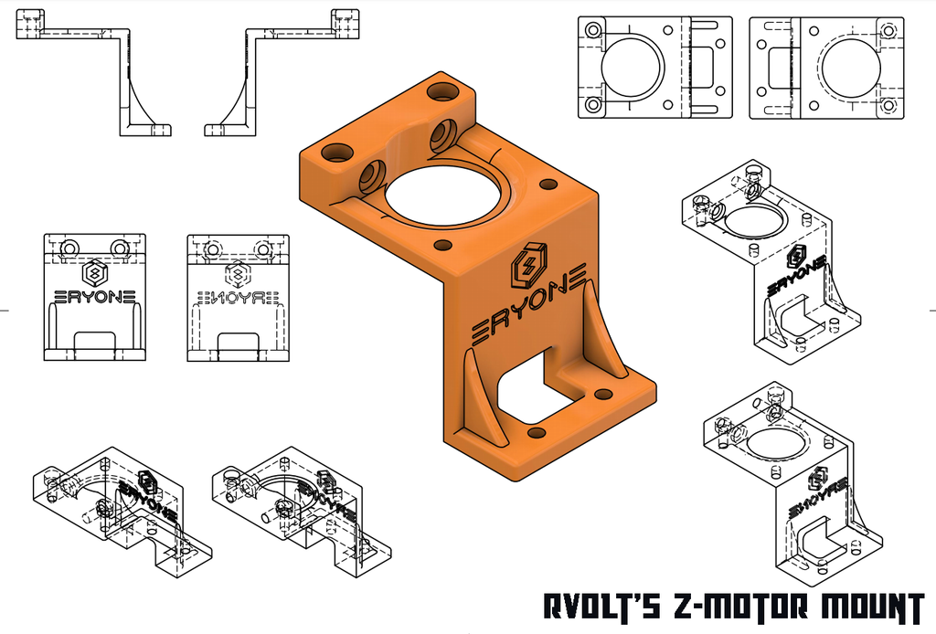 Free 3D file Thinker Heavy Duty - Z Motor Mount v2.0.1・Object to ...