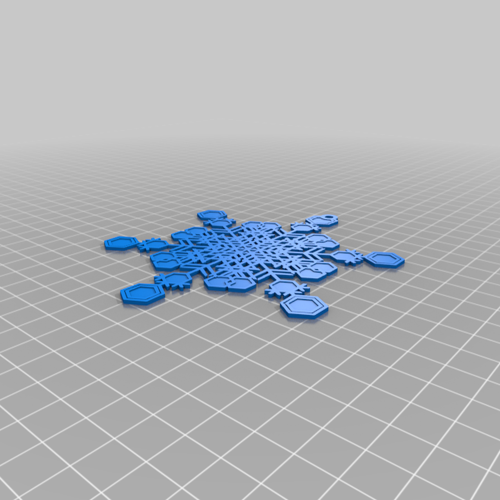 Free 3D file Snowflake 12・3D printing idea to download・Cults