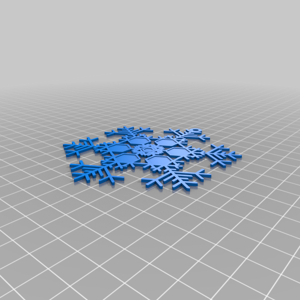 Free 3D file Snowflake 9・3D print object to download・Cults