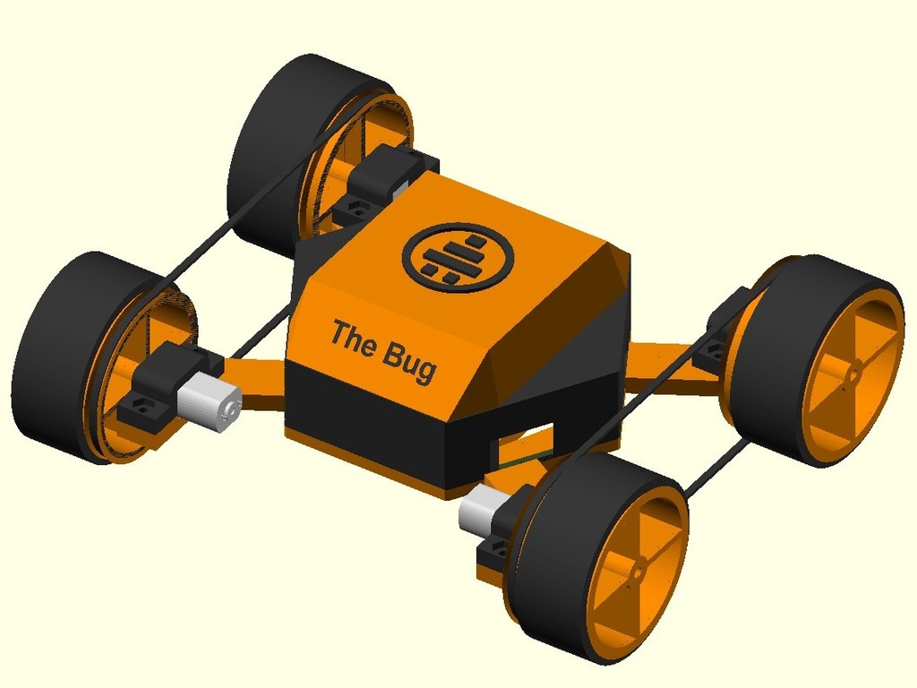 Free 3D file The Bug - Parametric OpenSCAD Robot Design 🐛・3D printing ...