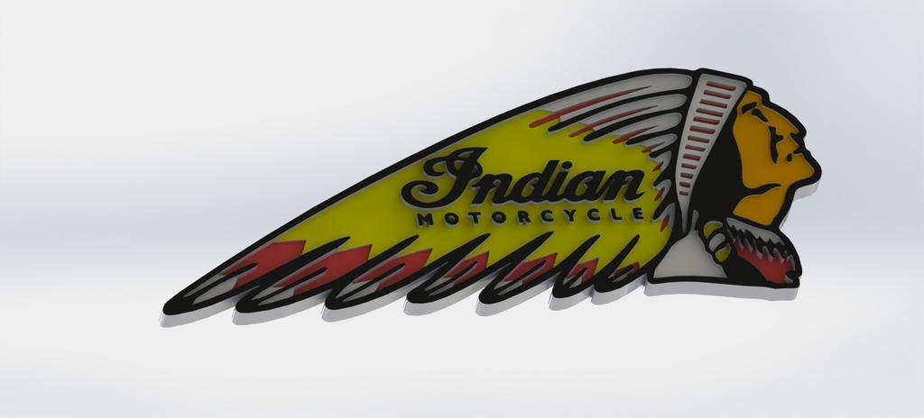 Free 3D file Indian Motorcycles (multicolor layered)・3D printing ...