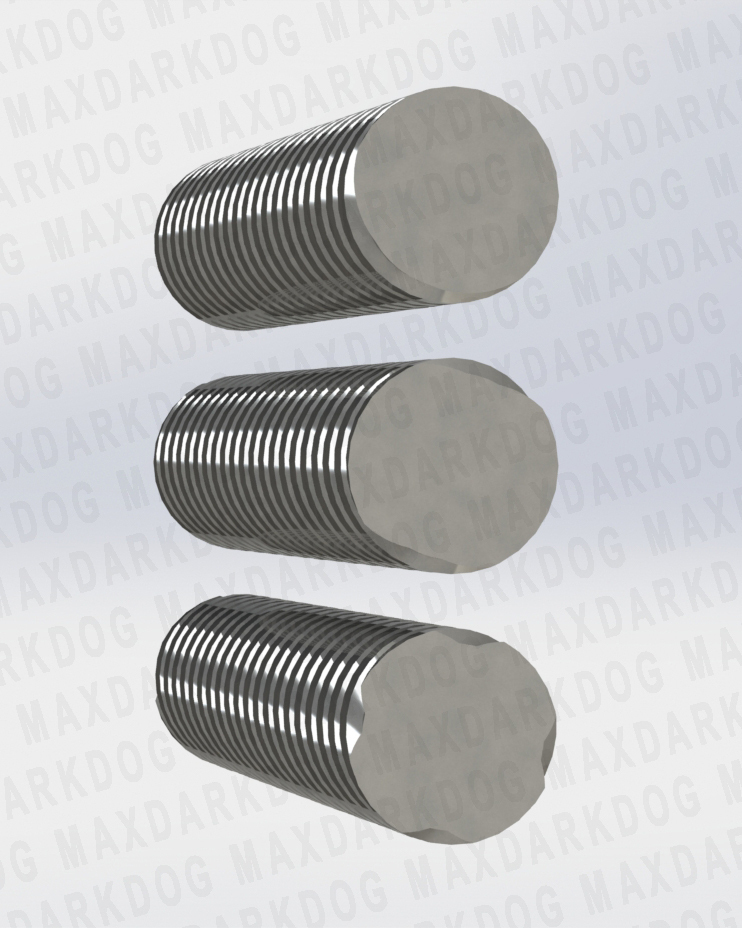 Free 3D file Lead screw example to differenciate lead 2/4/8mm・3D ...