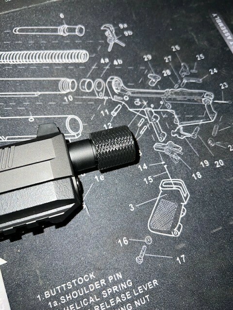 Free 3D file FNX 45 thread adapter・Template to download and 3D print・Cults