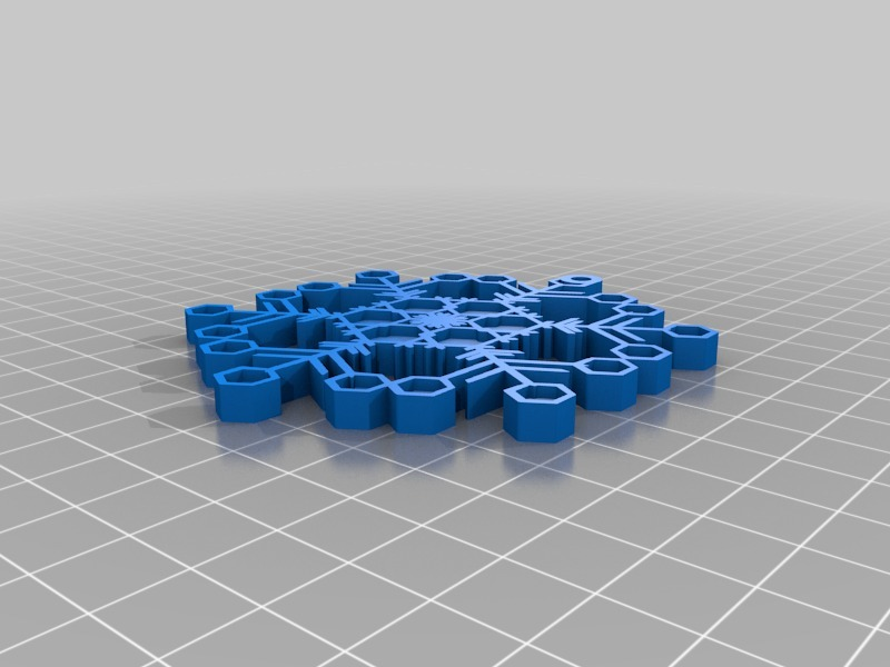 Free 3D file snowflake 1・3D printer model to download・Cults