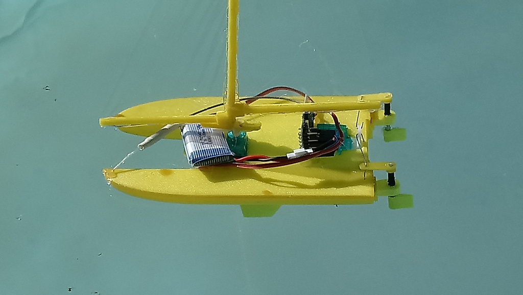 Free 3D file Micro catamaran rc・3D printable design to download・Cults