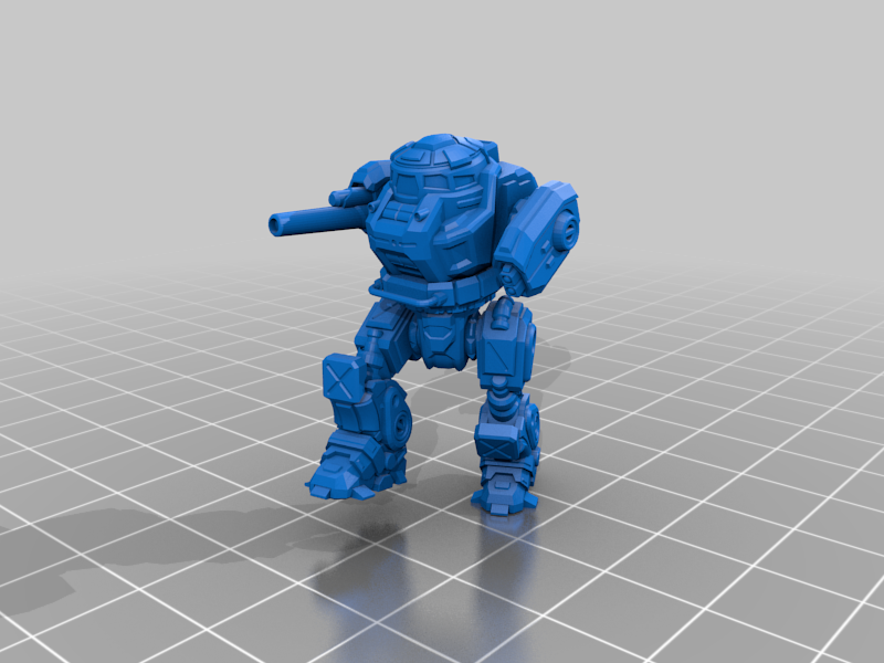 Free STL file MetroMech - Minature with 1.25 base.・Design to download ...