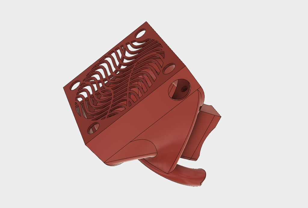 Free 3D file Prometheus v2 hot end 50mm Fan Shroud with Print Cooling 🥵 ...
