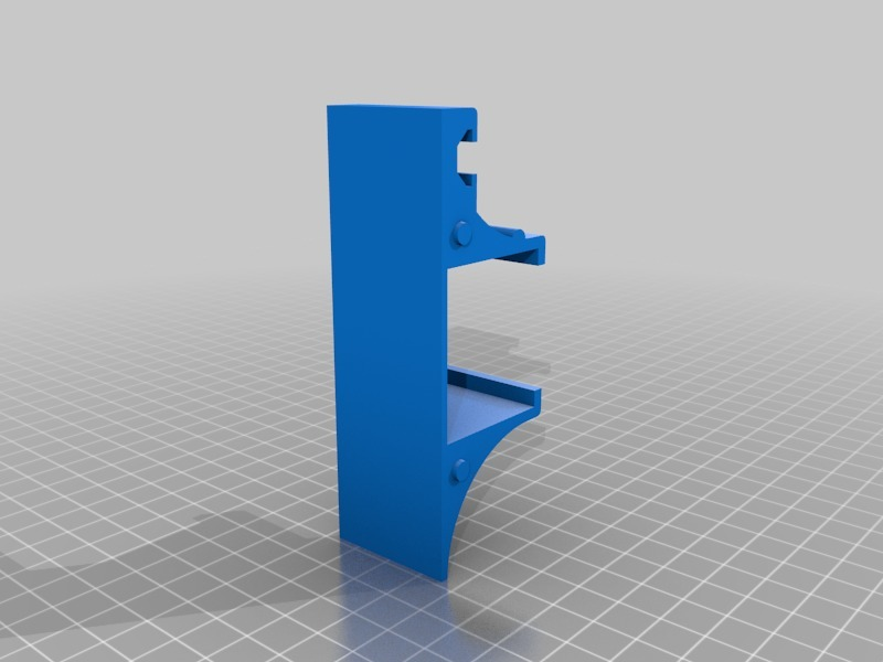 Free 3D file Power Strip Wall Mount with Tray and Mounting Rail for ...