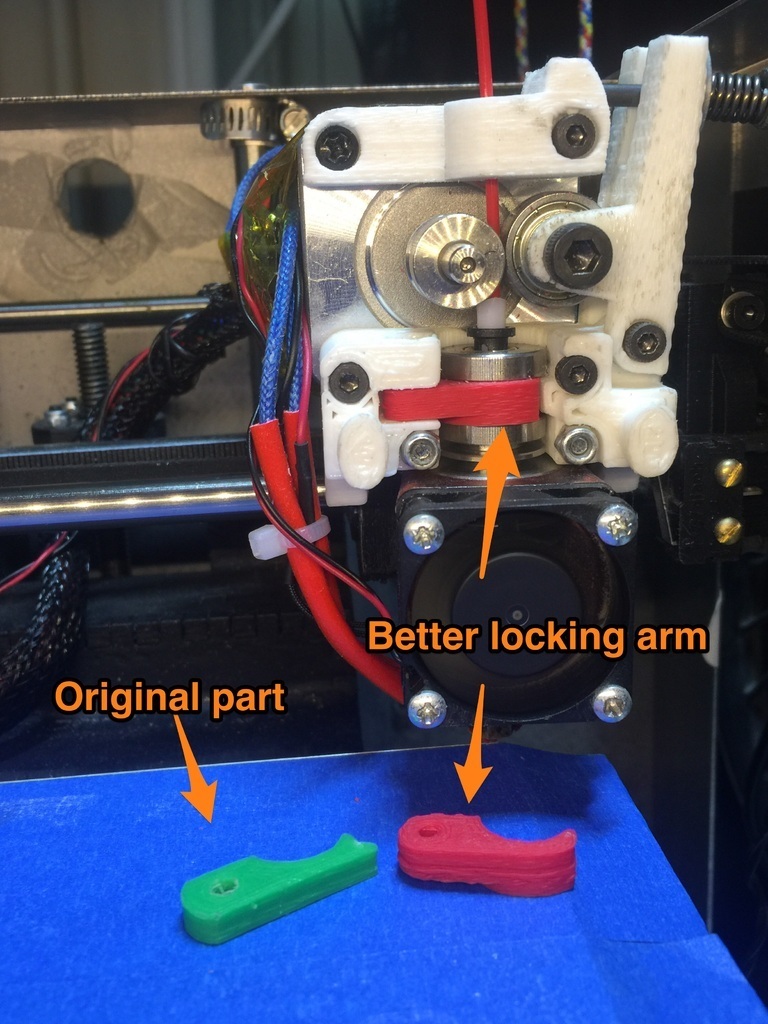 Free 3D file Better Locking Arm Piece for Lawsy MK5 Extruder 💪・3D ...