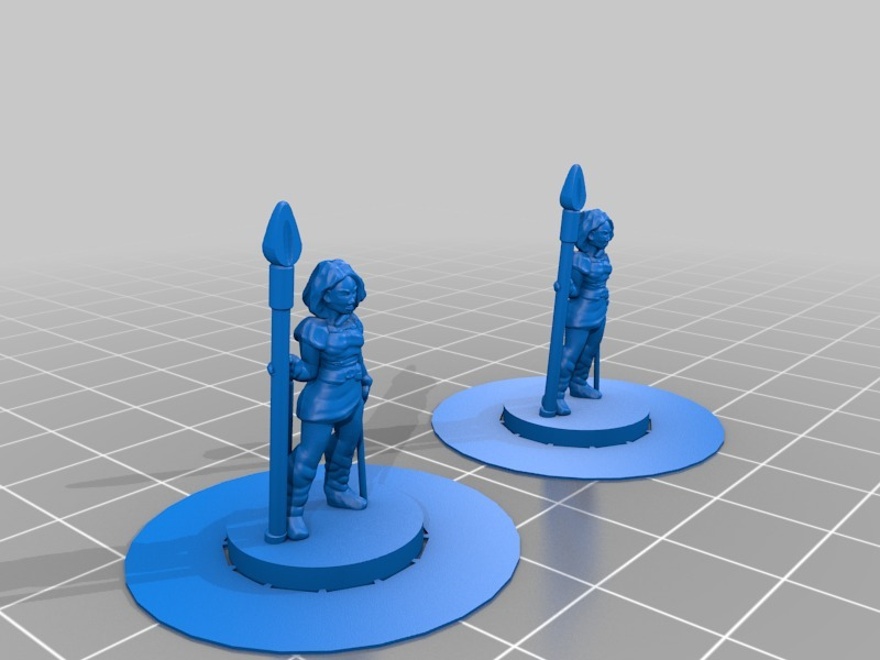 Free 3D file Fantasy Adventuring Party - Adventurer supported ...