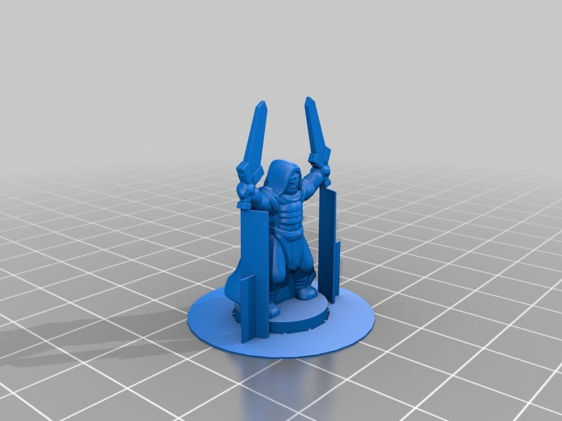 Free 3D file Khem Ra Khu Monk C with supports, printable 🎲・Design to ...