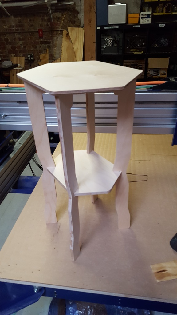 Archivo DXF gratuito Mesa auxiliar hexagonal・Design para impresora 3D ...