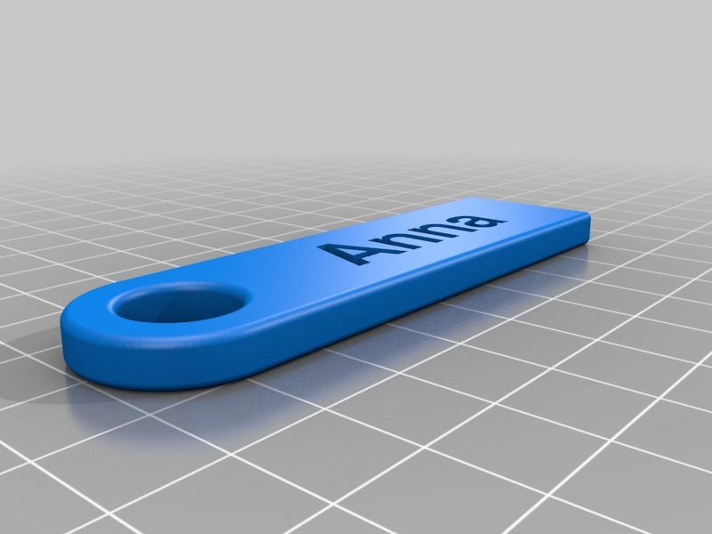 Free 3D file Personalized Key Chain - Anna・3D printable design to ...