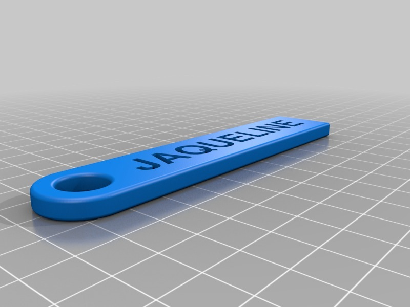 Free 3D file JAQUELINE Key Chain・3D printable model to download・Cults