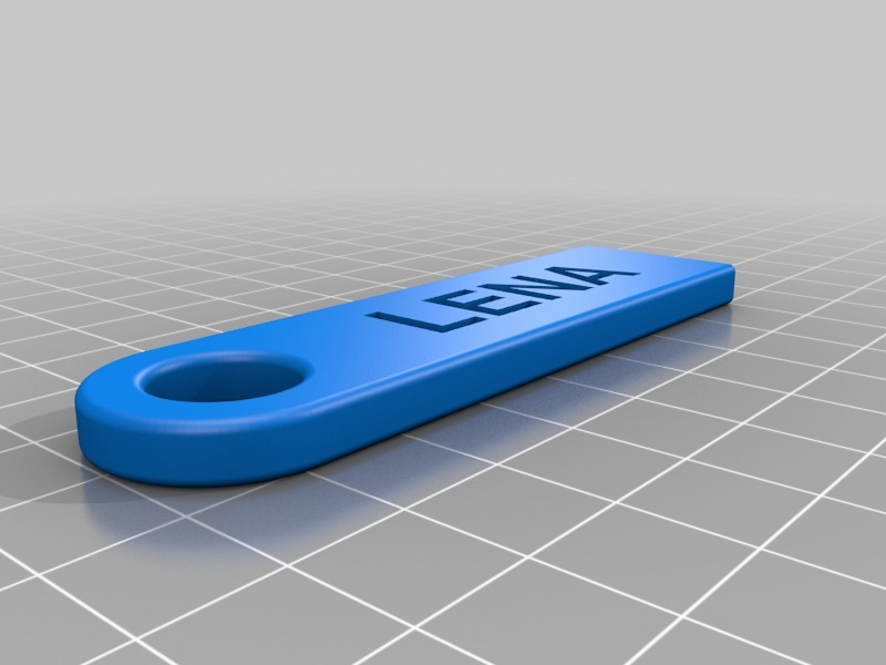 Free 3D file Key Chain - LENA・3D printing idea to download・Cults