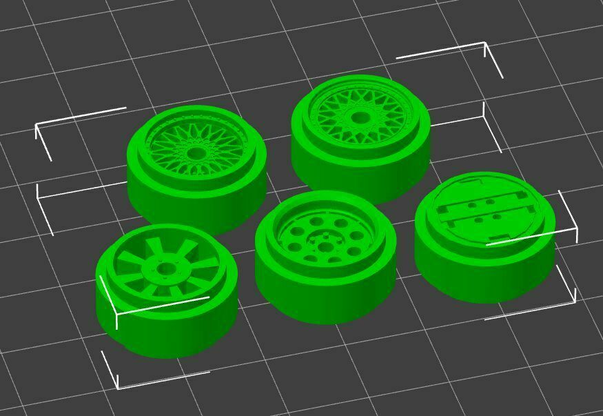 Free STL file Scalextric - Rims pack002 for 2.38mm axle 🧞‍♂️・3D ...