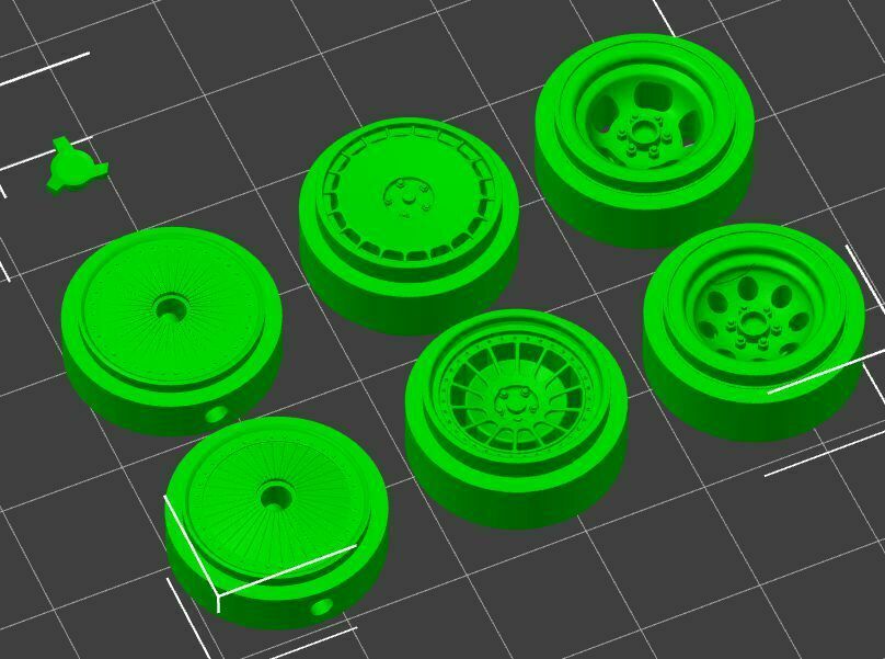 STL file Scalextric - Pack010 wheels 🎲・3D printable design to download ...