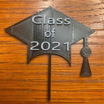 Free 3D file Graduation 2021 Cupcake Topper・3D printable model to ...