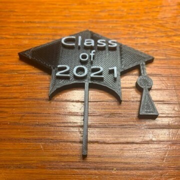 Free 3D file Graduation 2021 Cupcake Topper・3D printable model to ...