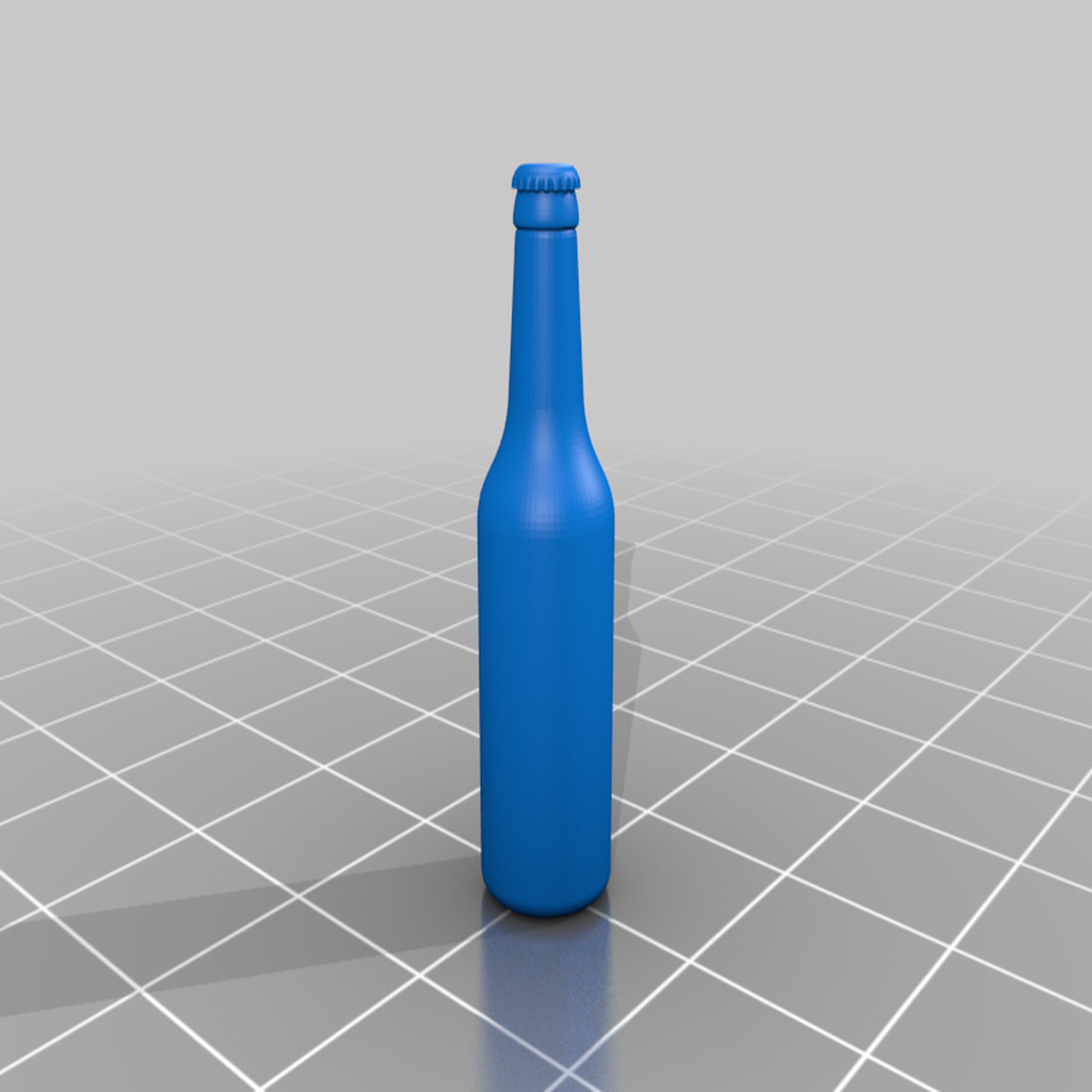 Free 3D file Beer Bottle (König Pilsener) with cap・3D printer design to ...