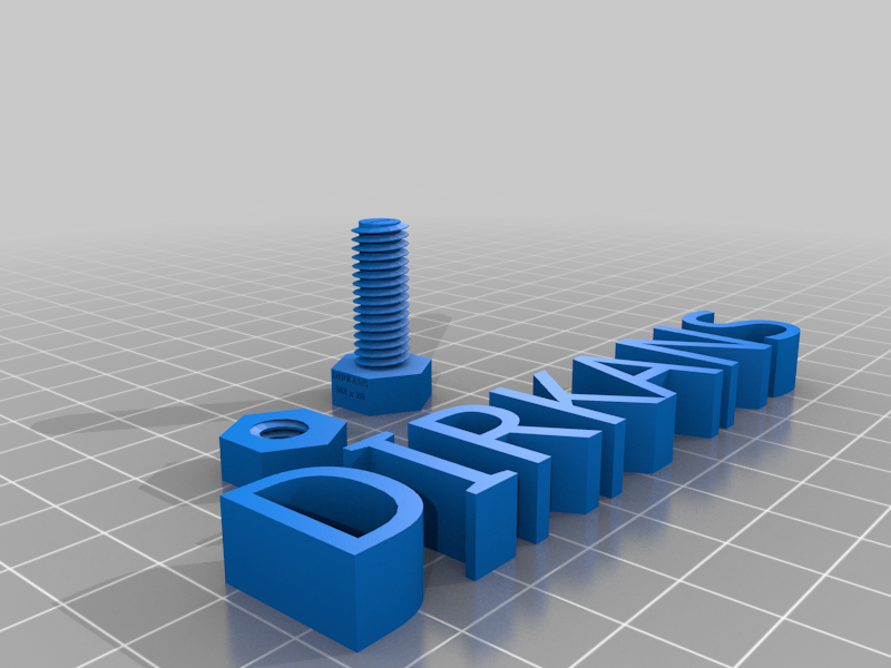 Free 3D file Bolt and nut m8・Object to download and to 3D print・Cults