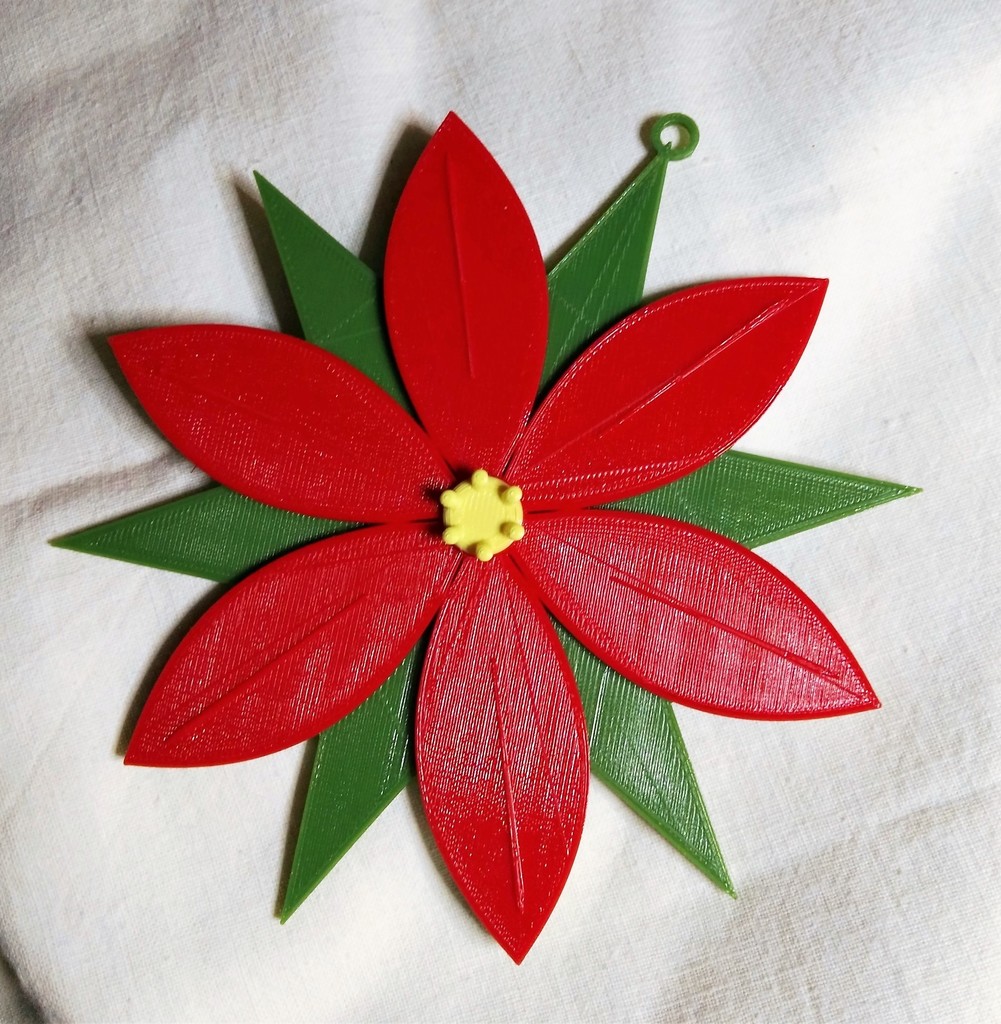 Free 3D file Poinsettia・3D print design to download・Cults