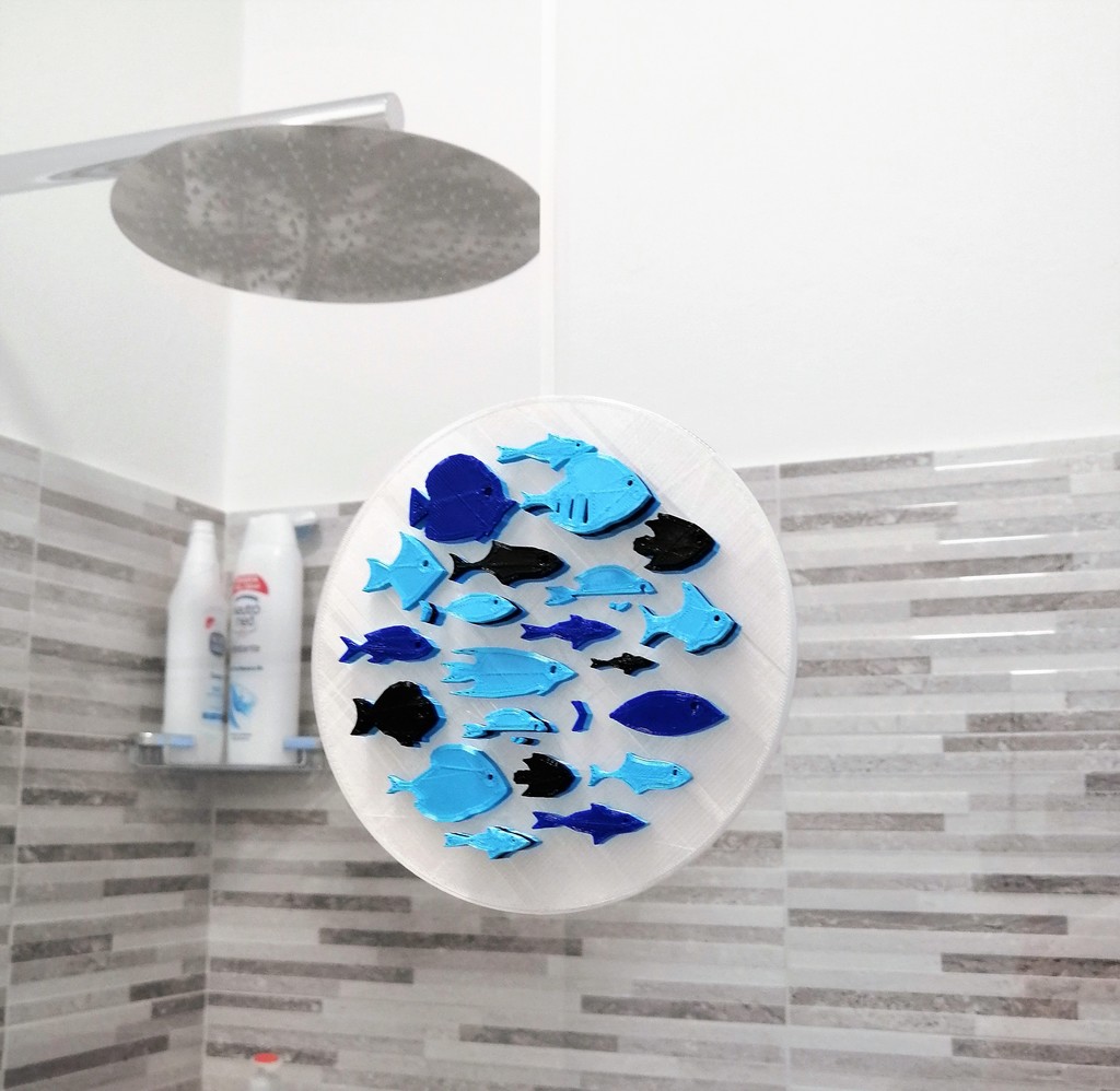 Free 3D file Decoration with fish・Template to download and 3D print・Cults