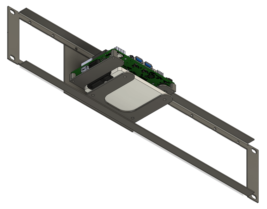 Free 3D file Udoo x86 Rack Mount on a modular system 19" 2U・3D print ...