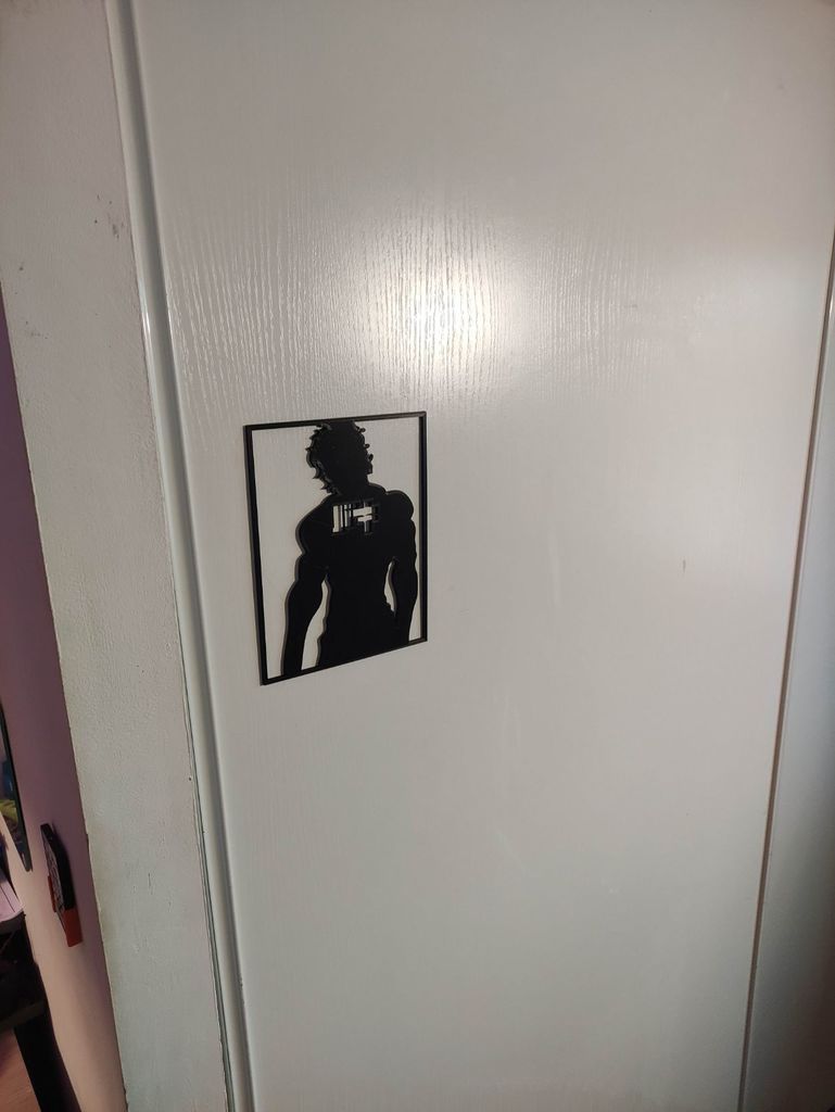 Free 3D file Baki Hanma 2D wall art・3D printable model to download・Cults