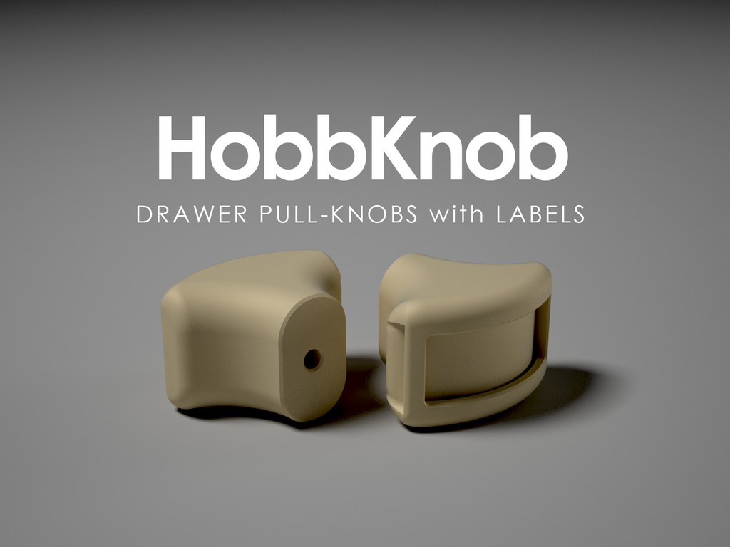 Free 3D file the HobbKnob・Template to download and 3D print・Cults