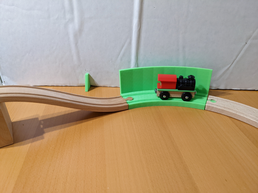 Free 3D file Brio compatible turn/curve with wall・3D printing idea to ...