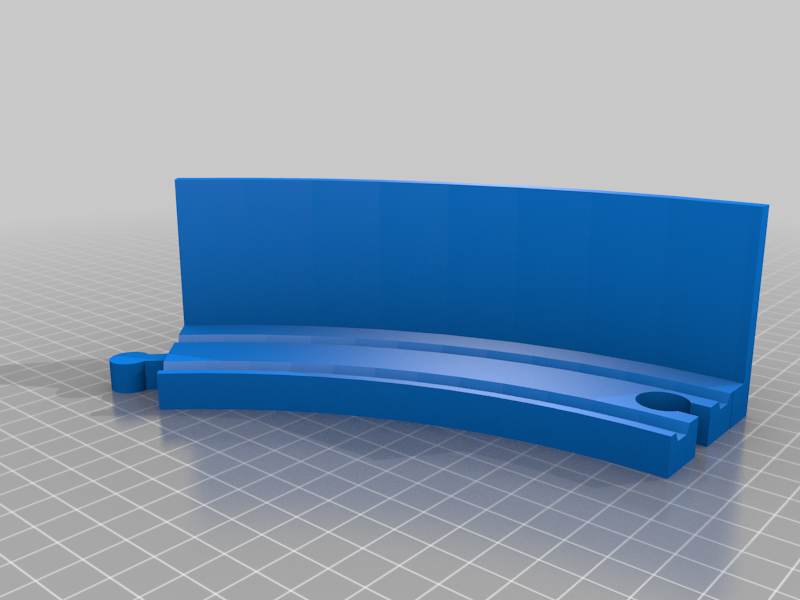 Free 3D file Brio compatible turn/curve with wall・3D printing idea to ...