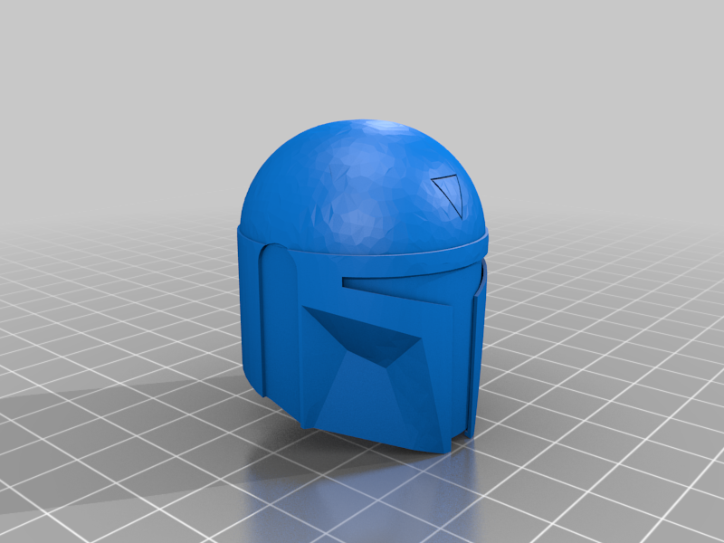 Free 3D file 1/6 mando helm・3D printer model to download・Cults