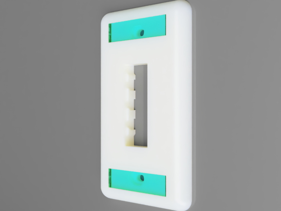 Free 3D file Legrand / Ortrronics 40300548 Telecom Faceplate・3D print ...