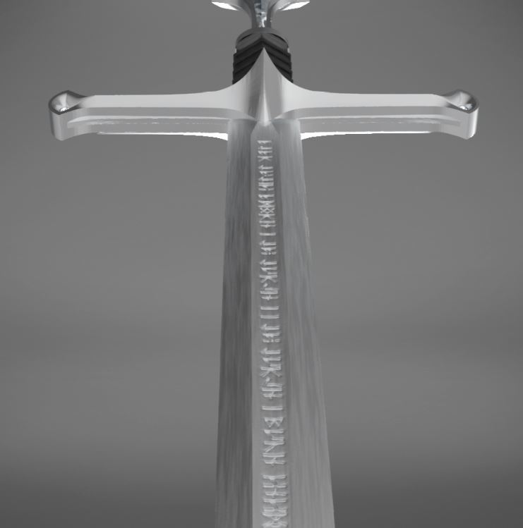 Free 3D file Narsil Sword (Aragorn's Sword) 🗡️・3D print design to ...