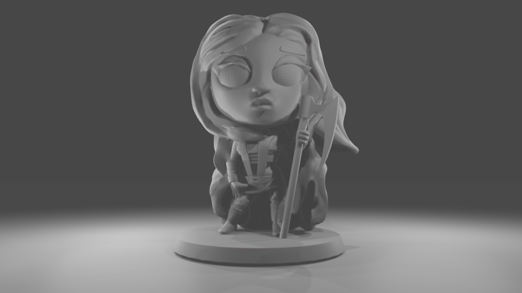 Free 3D file Barbarian Chibi Chick・3D printer model to download・Cults